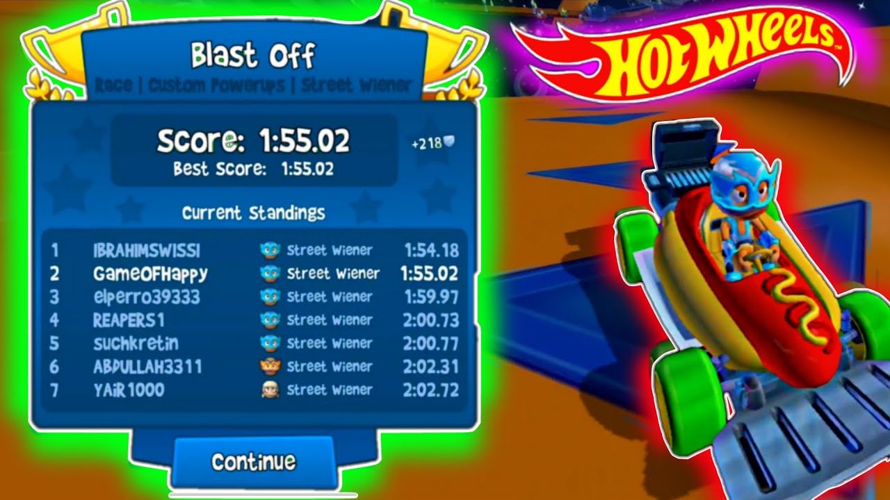 Blast Off | Streetwiener | El zipo | HOT WHEELS | BB RACING 2 - YouTube