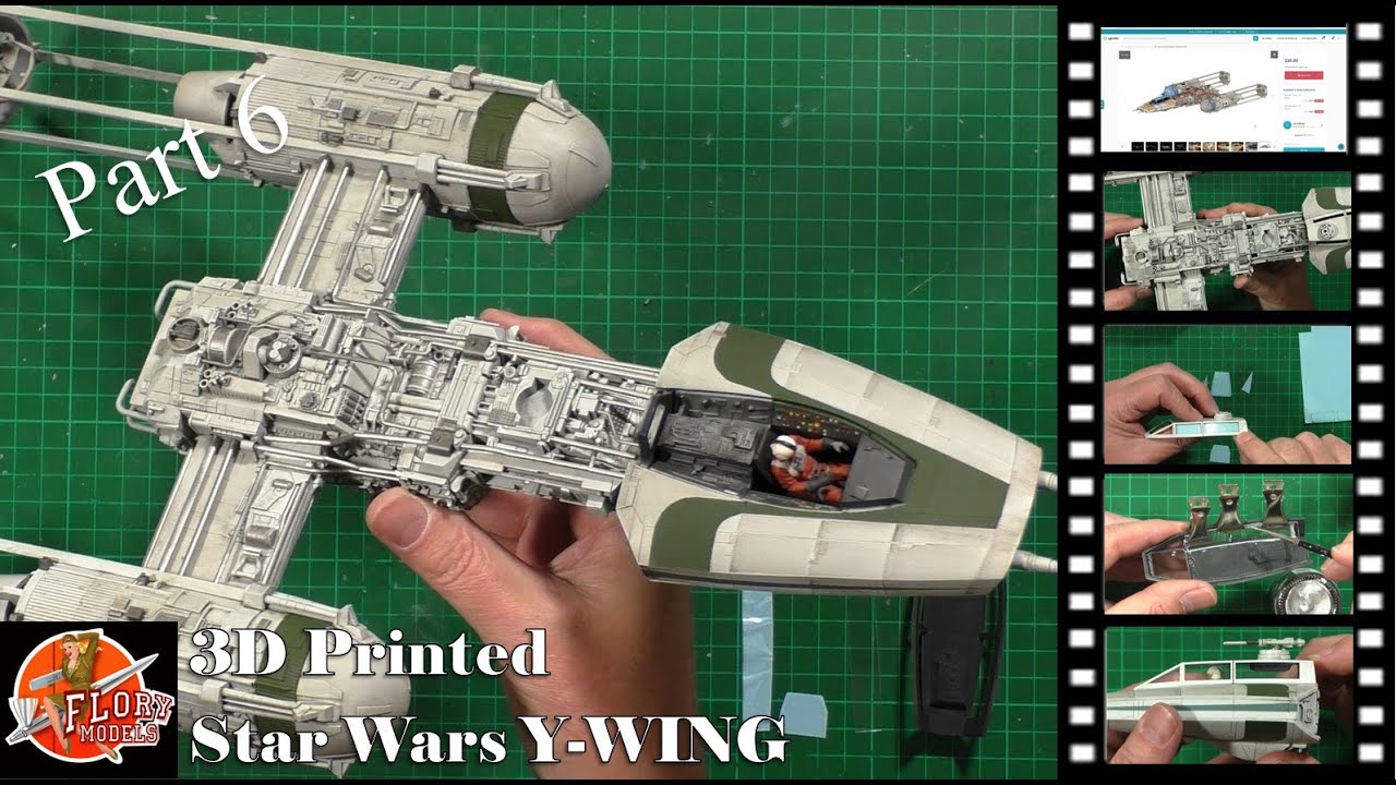 3D Printed Star Wars Y-Wing Part 6 - YouTube