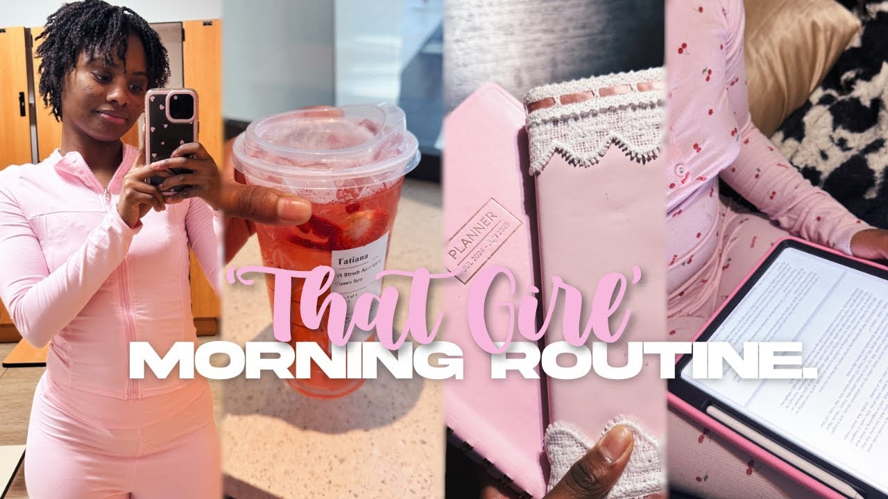 'THAT GIRL' MORNING ROUTINE ᥫ᭡ | 10AM productive morning, healthy ...