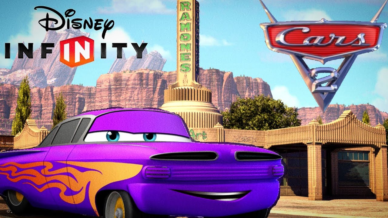 DISNEY INFINITY 1.0 INÍCIO 2 CARROS JOGANDO TOW MATE CASA DE PINTURAS ...