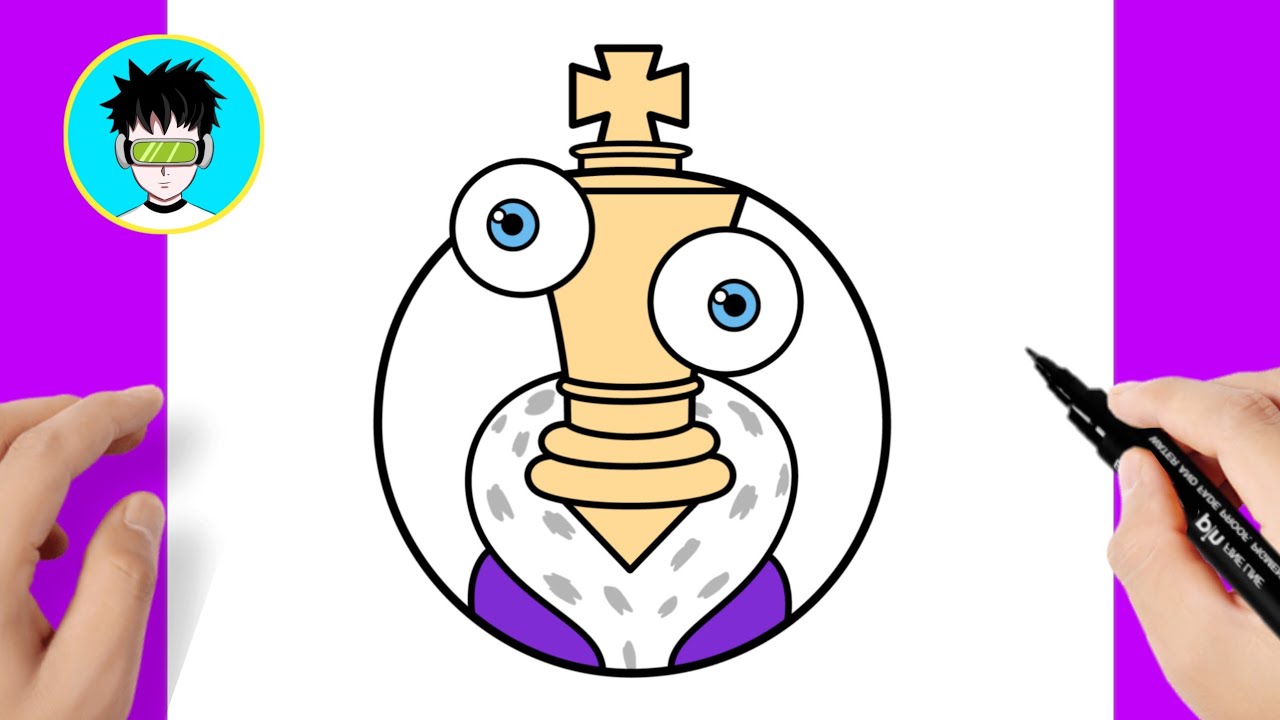 How to draw Kinger from The Amazing Digital Circus - YouTube