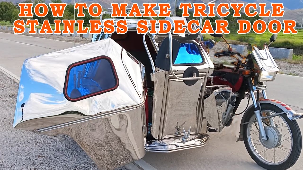 HOW TO MAKE TRICYCLE SIDECAR STAINLESS DOOR | TAGALOG - YouTube