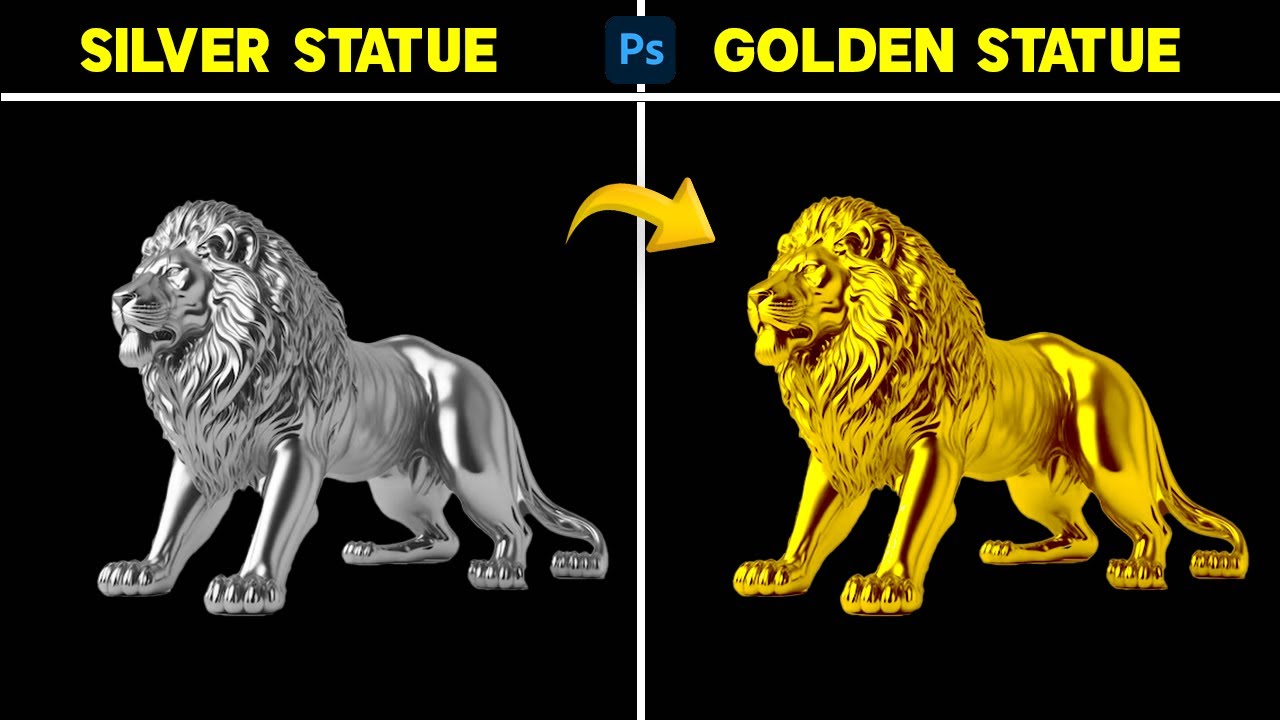 How to Convert Silver Statue into Golden Statue Easily in Realistic Way ...