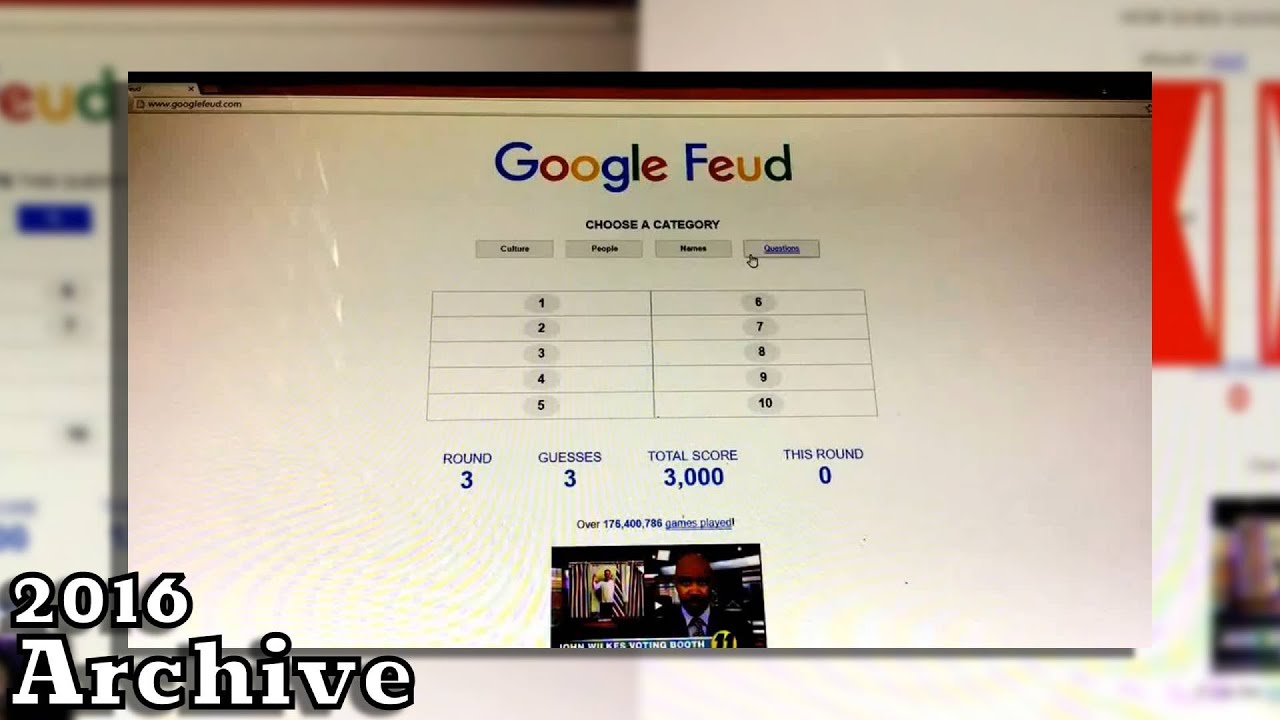 Google Feud Playthrough - Complete Archive (2016) - YouTube