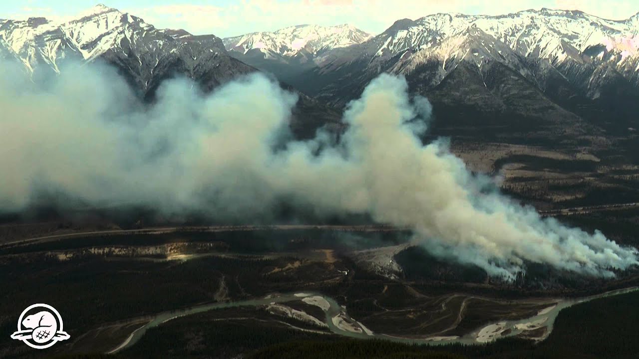 Banff National Park's Carrot Creek Prescribed Fire - Time lapse - YouTube