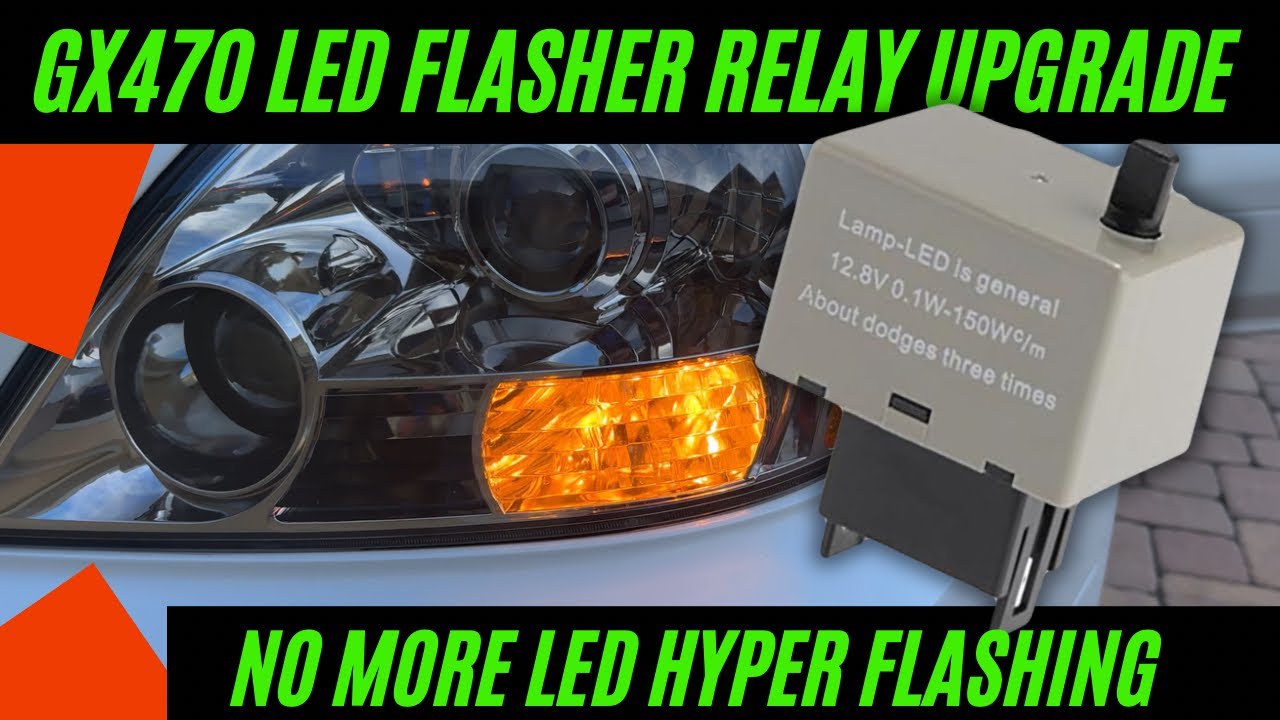 How to Install LED Flasher Turn Signal Relay on Lexus GX470 - YouTube