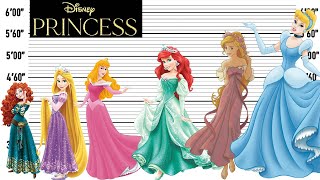 Disney Princess Size Comparison The Biggest Characters ... | Doovi