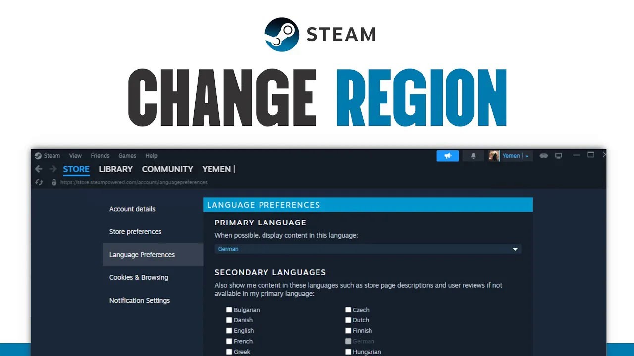 How To Change Region on Steam (2024) - YouTube