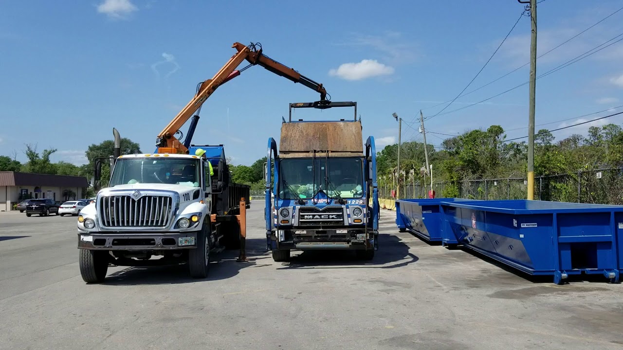 Petersen CP3 front load container removal - YouTube