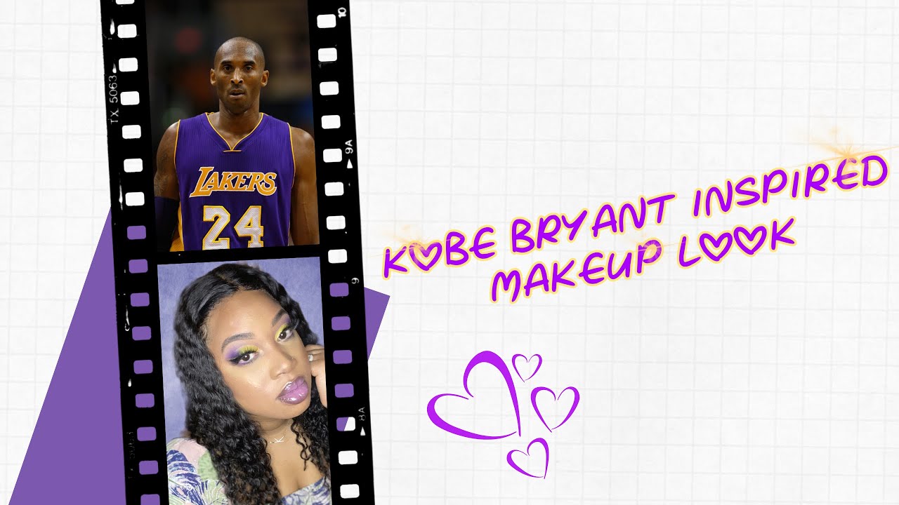 Kobe Bryant Inspired Makeup Look R.I.P - YouTube