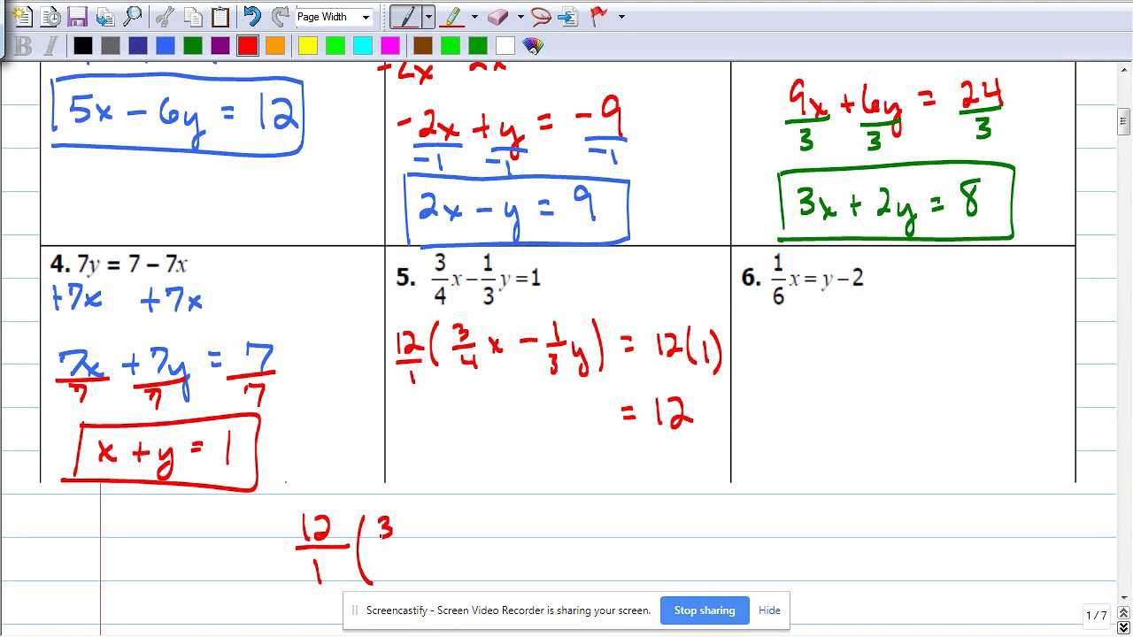 Algebra 2 SP2020---10 Linear Relations, Slope-Int Form, Intercepts ...