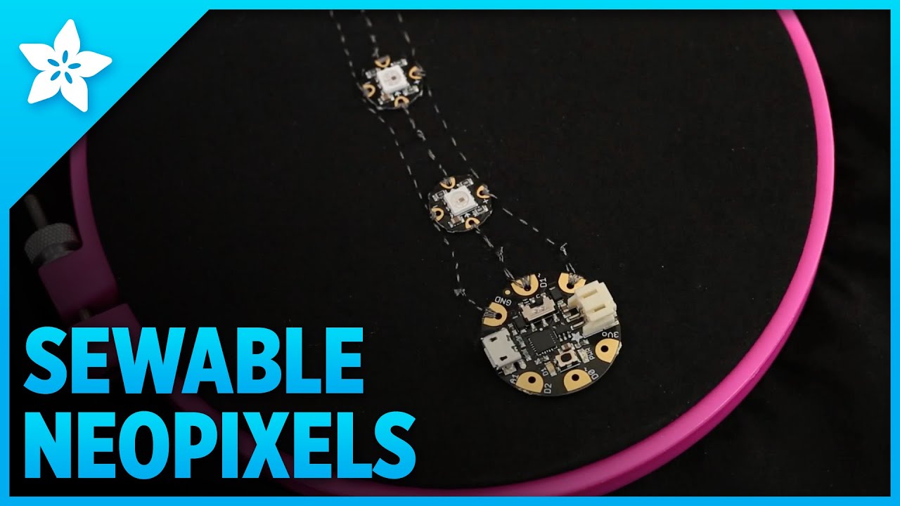 How To Sew the Perfect NeoPixel Circuit - YouTube