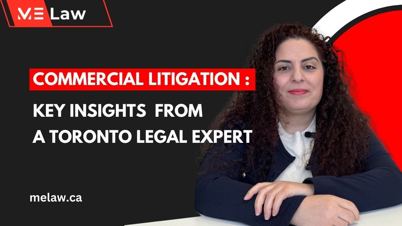 Commercial Litigation: Key insights from a Toronto legal expert - YouTube