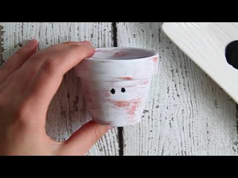 Halloween Mini Clay Pots