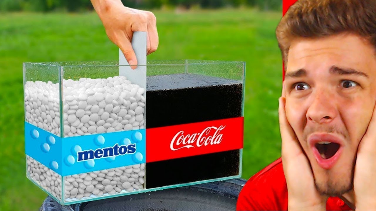 EXPERIMENT Coca Cola VS. Mentos - YouTube