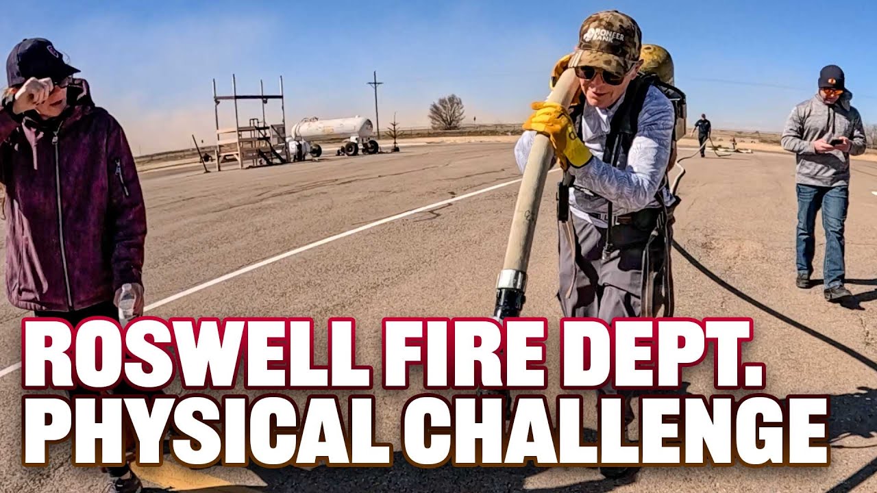 Practicing the Roswell Fire Department Physical Course - YouTube