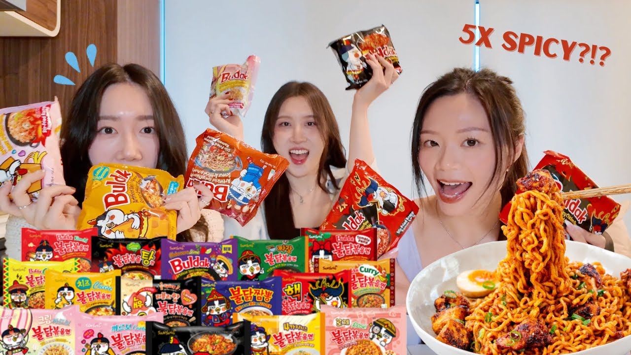 Buldak 2X Spicy Ramen Challenge — Can We Handle It? 😭🔥 - YouTube