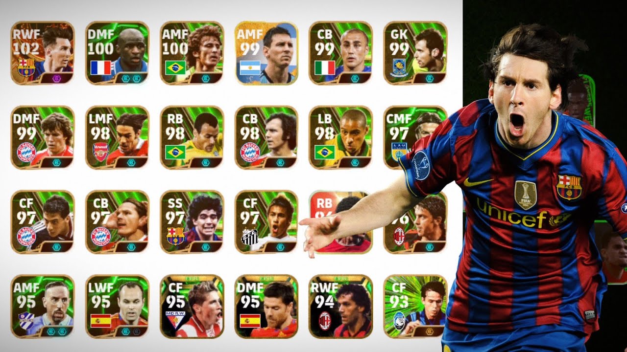 Full 23 EPIC Cards!! 🔥 Best Special Legend Squad Builder! 😱 Efootball ...