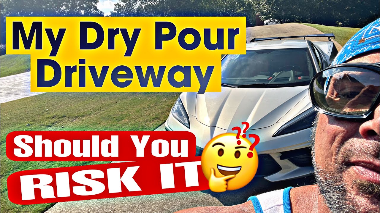 My DRY POUR Driveway Advise for Beginners / Concrete DIY - YouTube