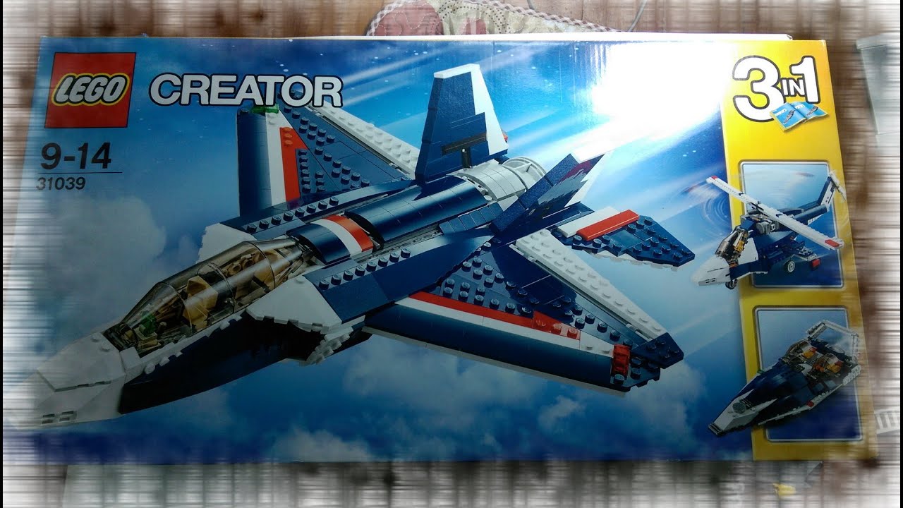 lego creator-blue power jet-31039-樂高飛機 - YouTube