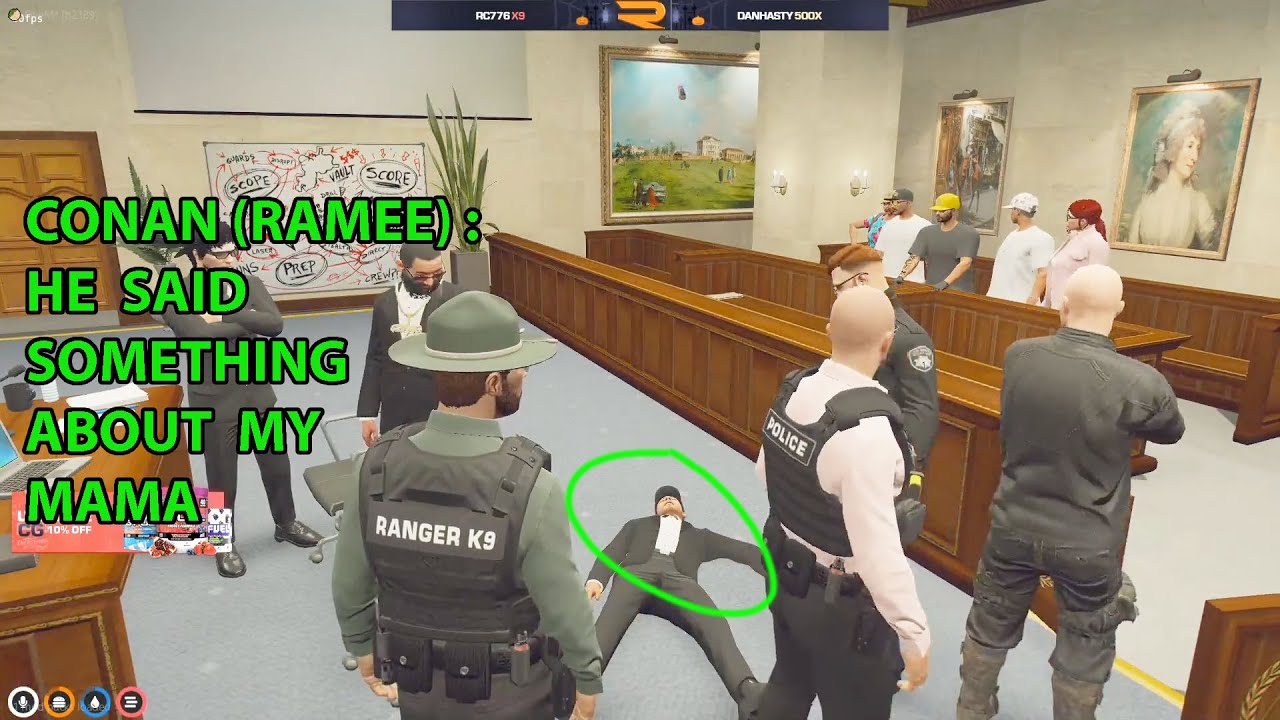 Conan Beats Garret inside The Court AT GTA RP | NoPixle GTA RP - YouTube
