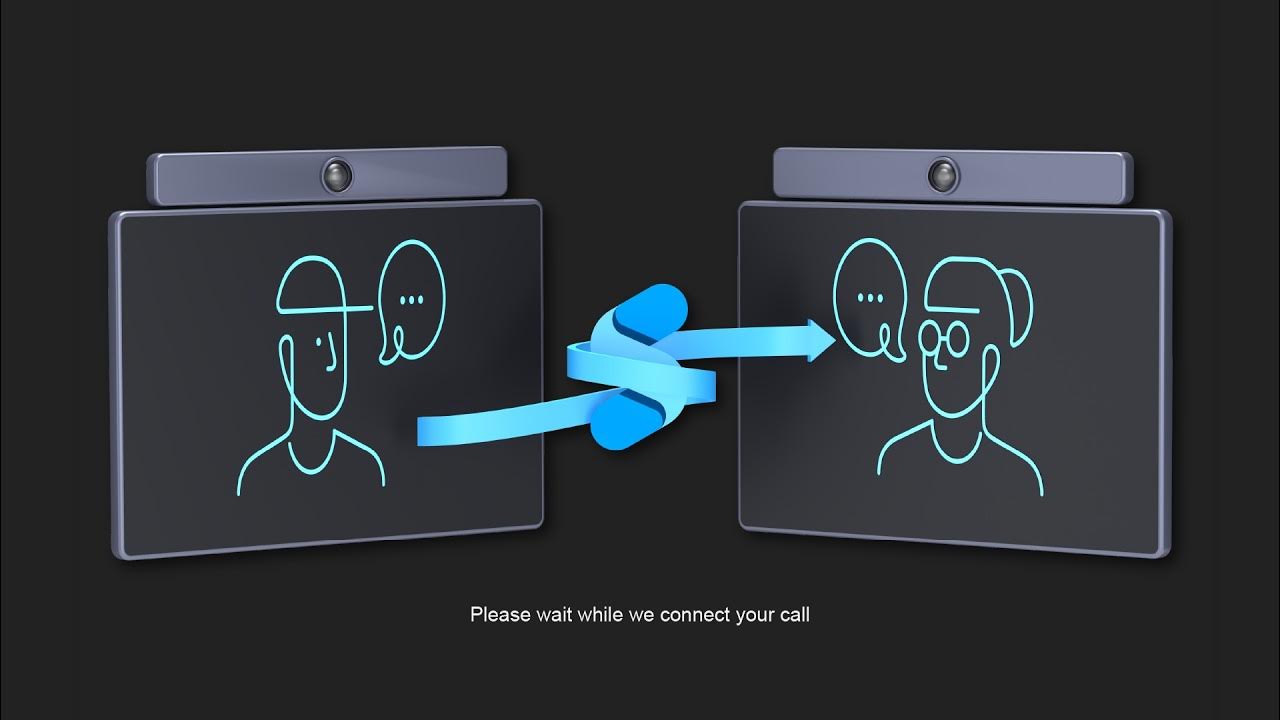 Microsoft Teams on Cisco video conference dual screen with application ...