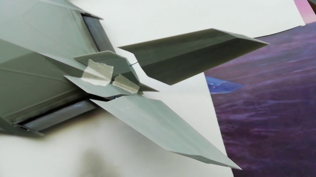 F-117 ruddervators 1/32 - YouTube