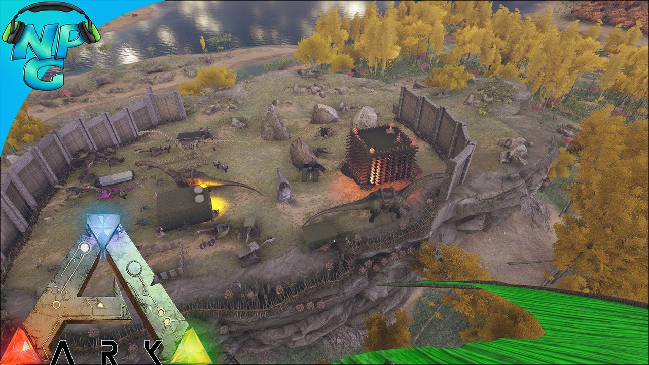 Raid on the Plateau, Breaching from the Top! ARK Survival Evolved - PvP ...