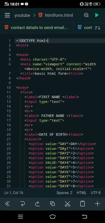 Create Html Form 🔥without Using Any Css Shortsyoutubeshorts Youtube