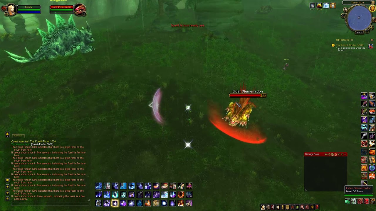 World of Warcraft Quests - The Fossil Finder 3000 - YouTube