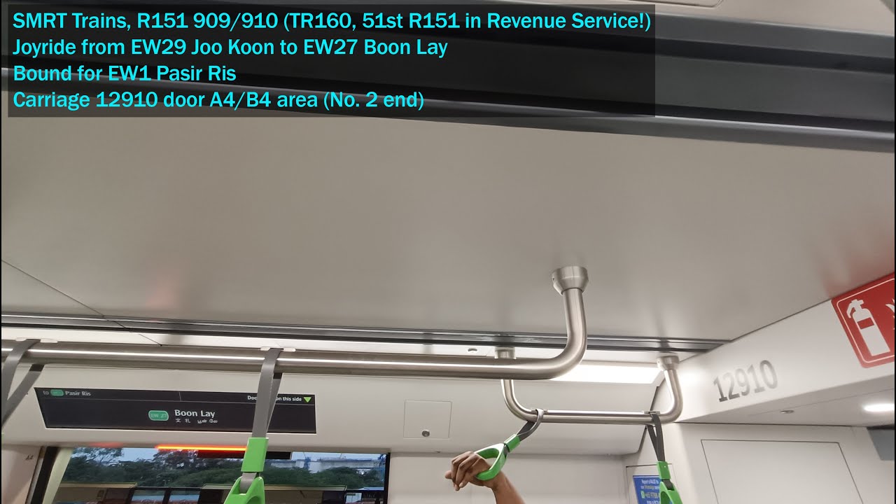 [51st R151 in Revenue Service] SMRT Trains - Joyride onboard R151 909/ ...