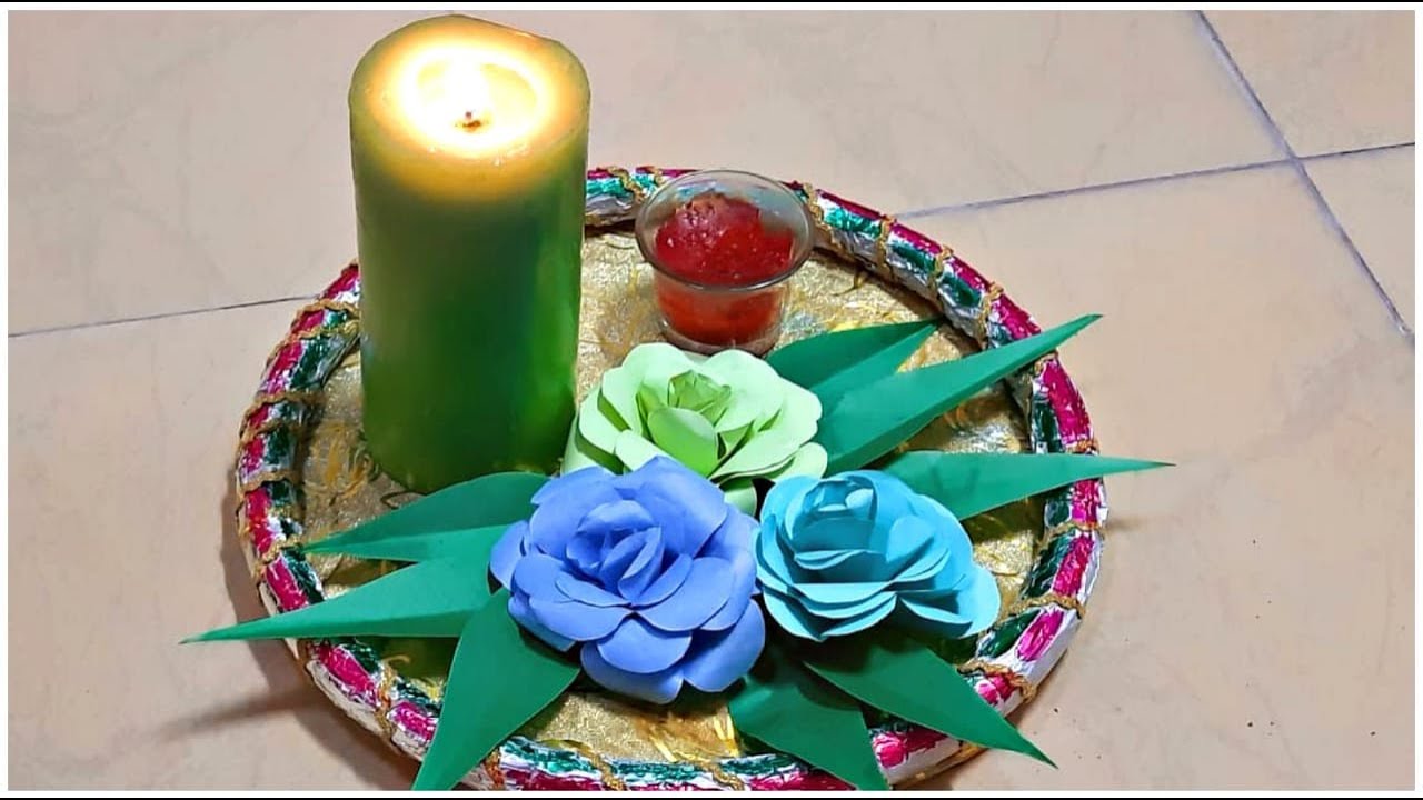 Mehndi Plates Decoration Ideas | Mehndi Plates Decor Ideas At Home ...
