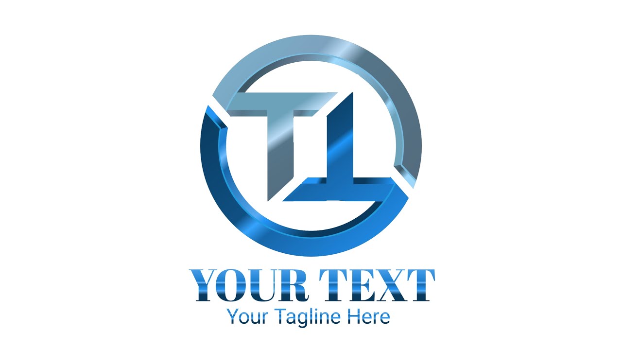 How to Design 3D Circle Letter T or Tt Initial Alphabet logo design on ...