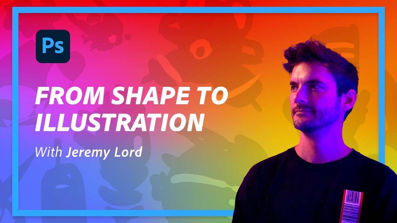 Building Illustrations From Random Shapes - YouTube