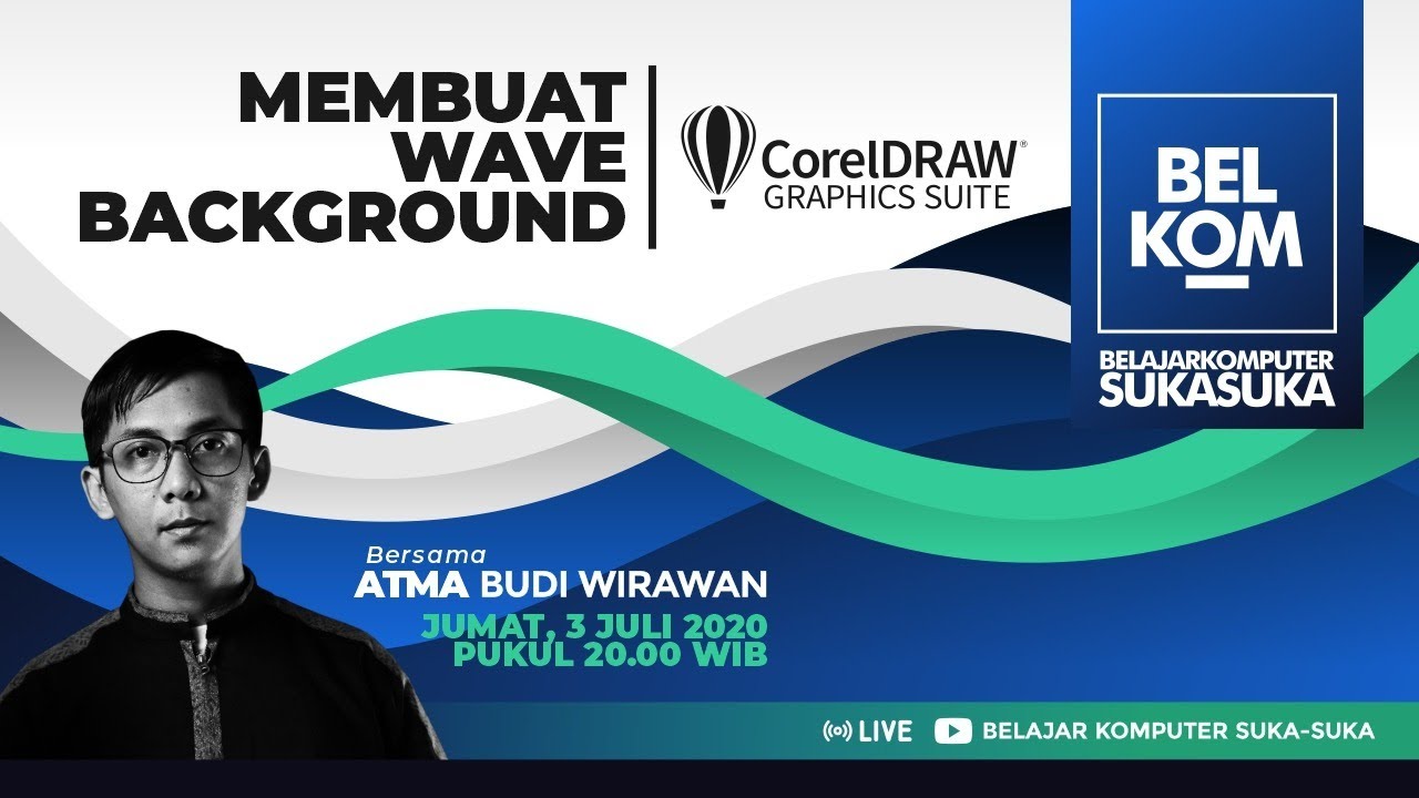 Tutorial CorelDraw - Membuat Wave Background - YouTube