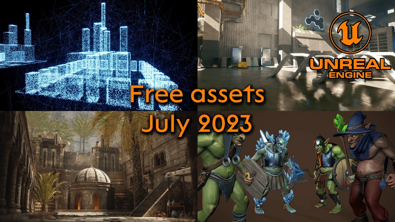 Unreal Engine free assets July 2023 - YouTube
