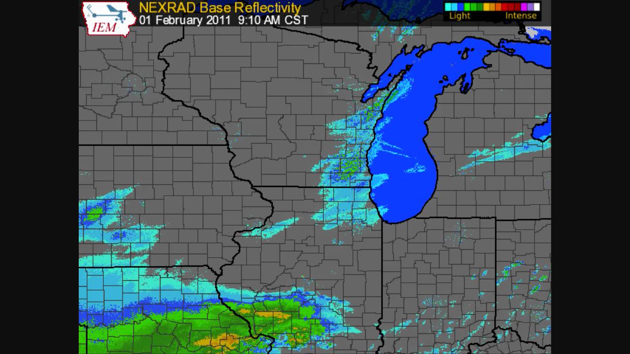 2011 Chicagoland blizzard radar - YouTube