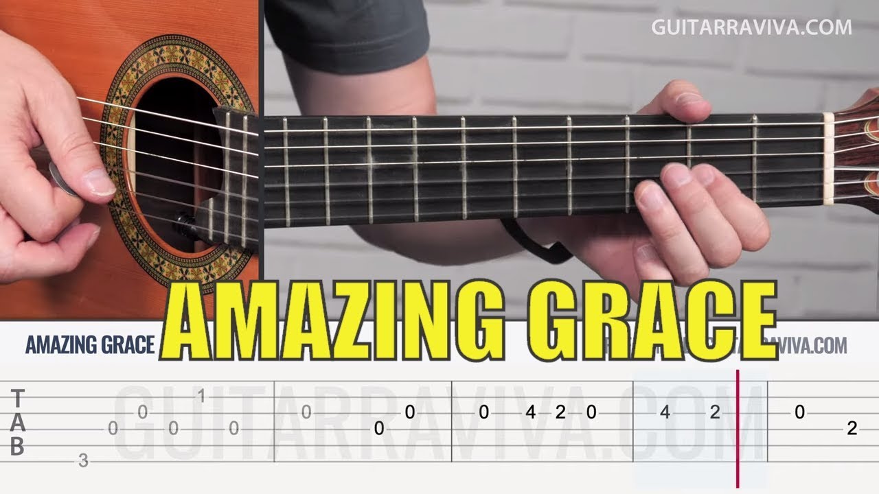 Cómo tocar AMAZING GRACE en guitarra (Elvis Presley, Ray Charles ...