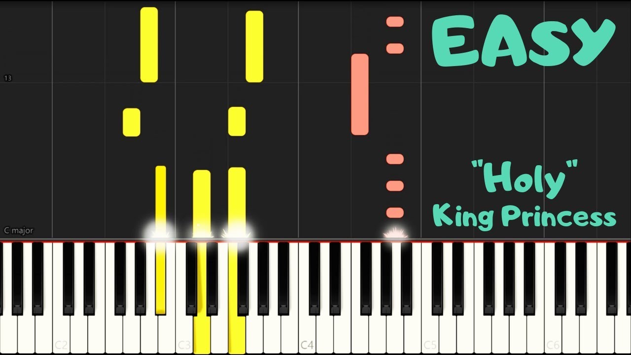 "Holy" by King Princess - EASY Piano Tutorial - YouTube