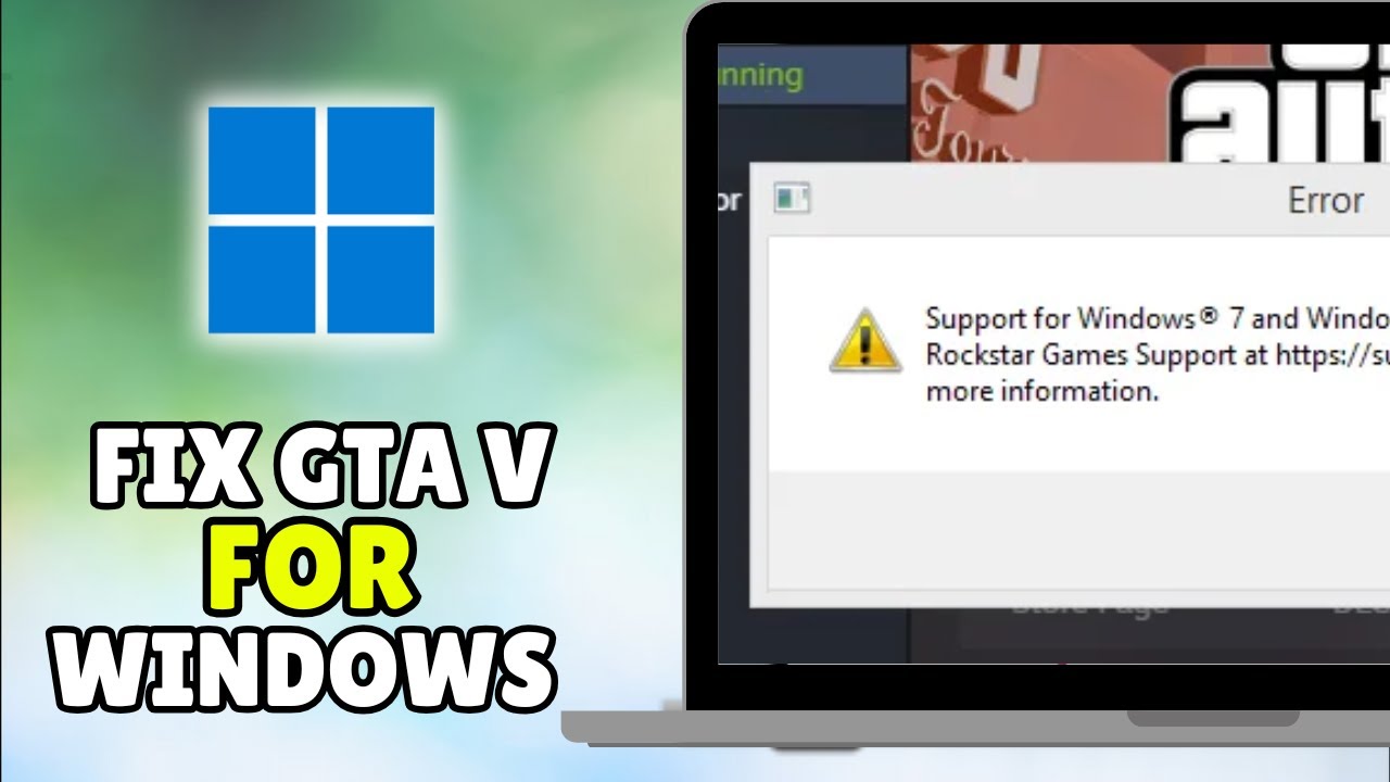 How To Fix GTA V Support For Windows 7 And Windows 8 Has Ended - Full ...