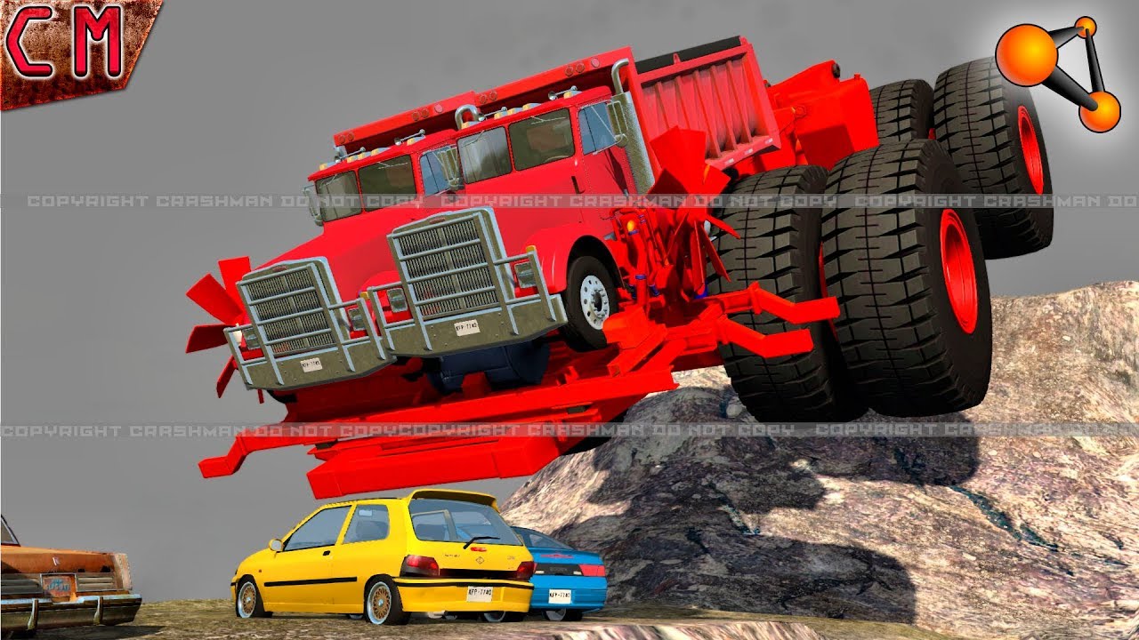 Giant (HUGE) Machine Destruction BeamNG Drive - YouTube