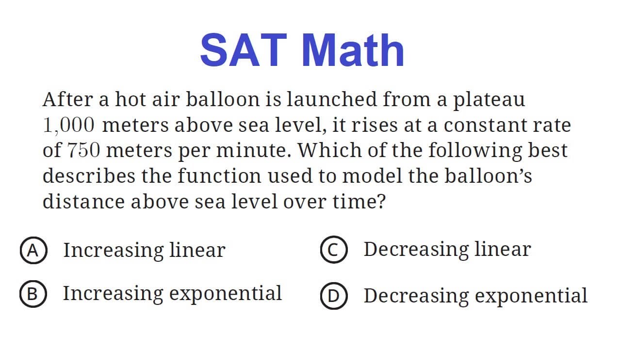 SAT Math (Linear Growth) - YouTube