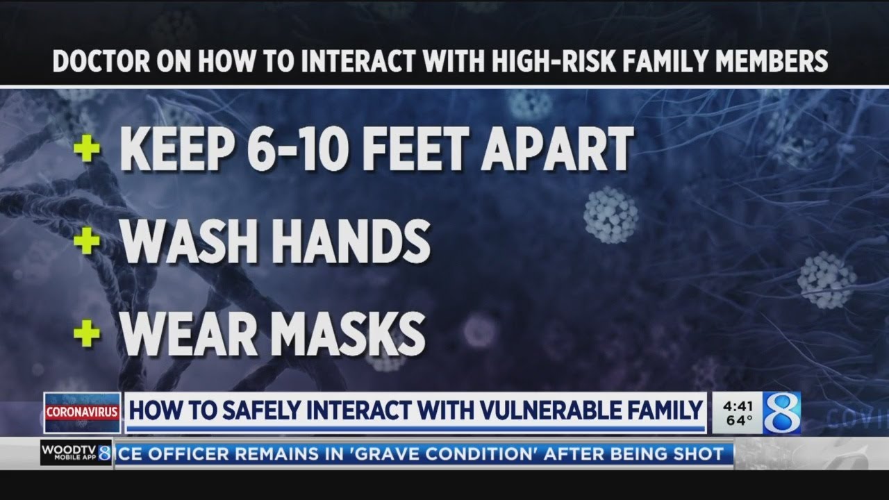 Too soon to hug: How to safely interact with vulnerable family - YouTube
