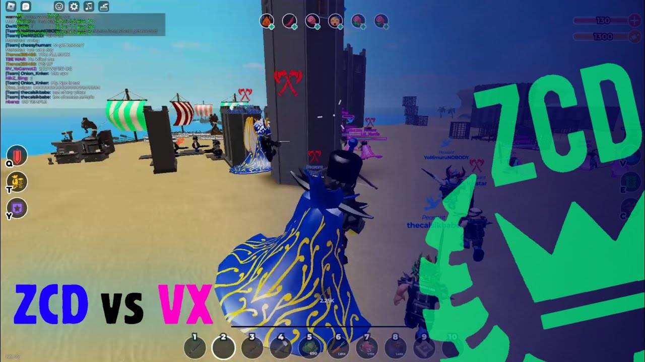ZCD vs VX | Clan Raid | The Survival Game : Roblox - YouTube