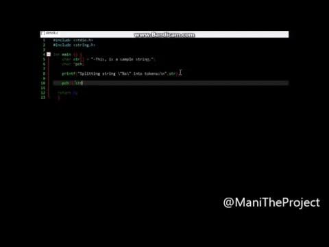 Pointers How To Use strtok Function - HOW TO - C PROGRAMMING - YouTube