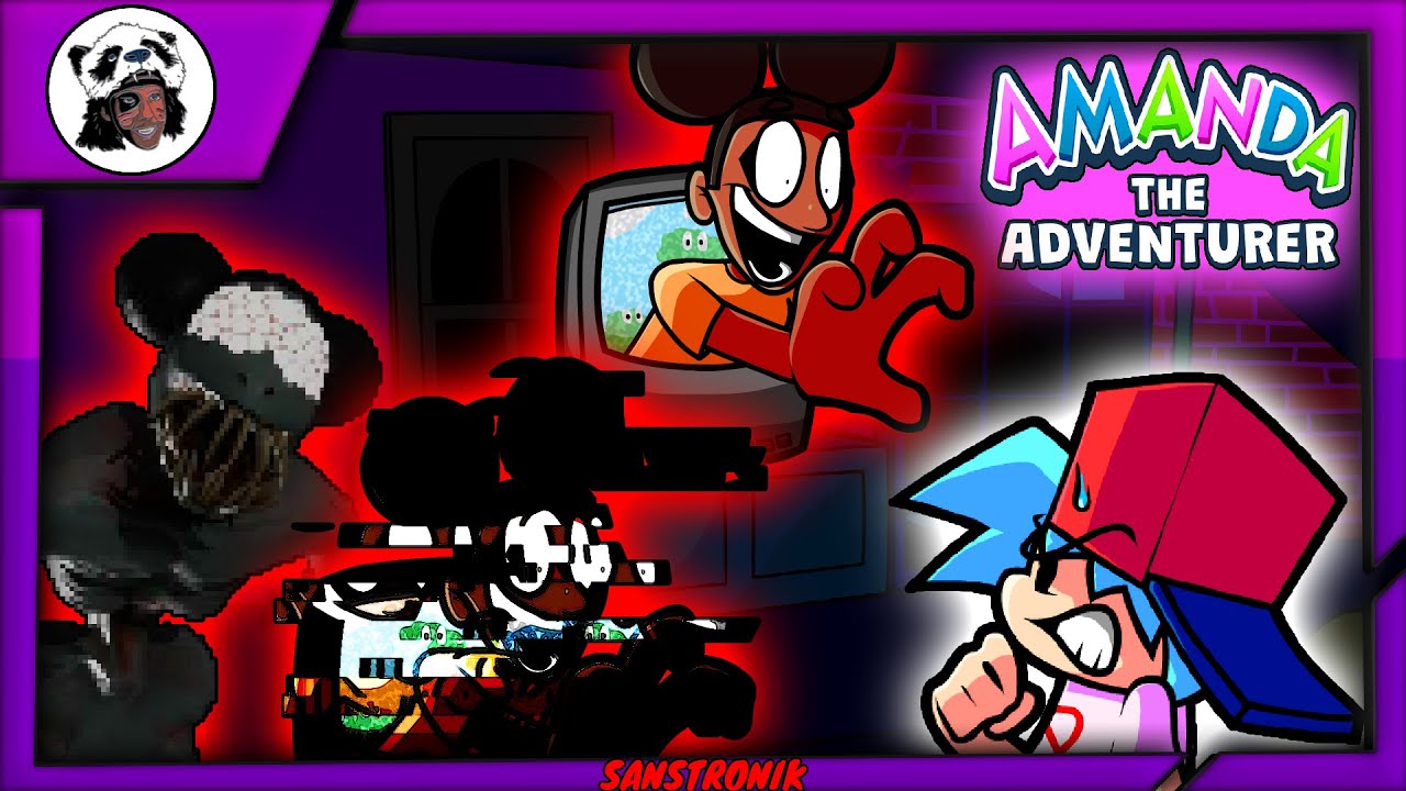 FNF AMANDA THE ADVENTURER HORROR SCARY MOD - YouTube