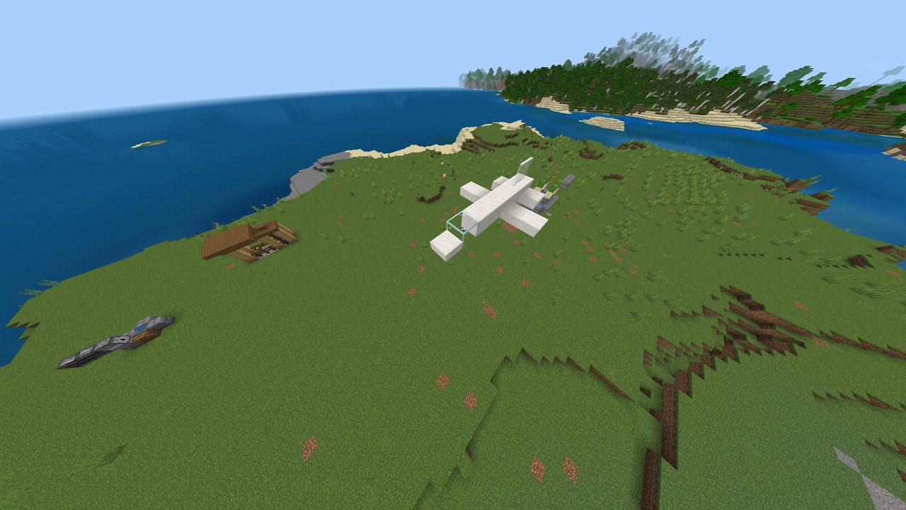 how to make a plane in Minecraft - YouTube