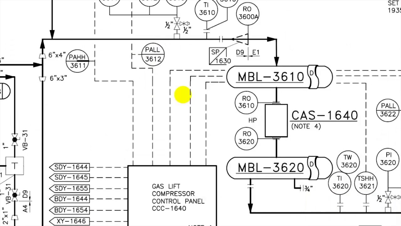 Gas Lift Compressor P&ID Description and AutoCAD P;ant 3D 2017 P&ID ...