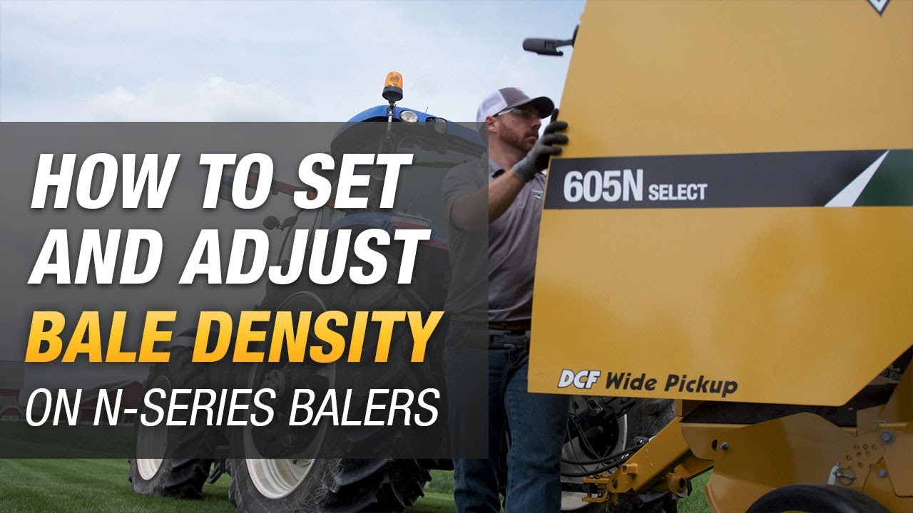 Setting and adjusting density on N-series balers - YouTube
