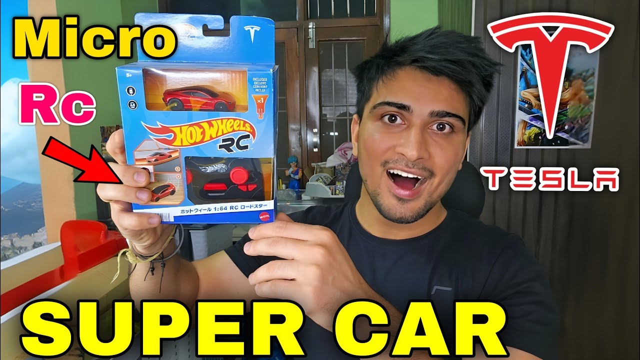 Hotwheels Tesla Micro Grade Rc Car Unboxing And Review - YouTube